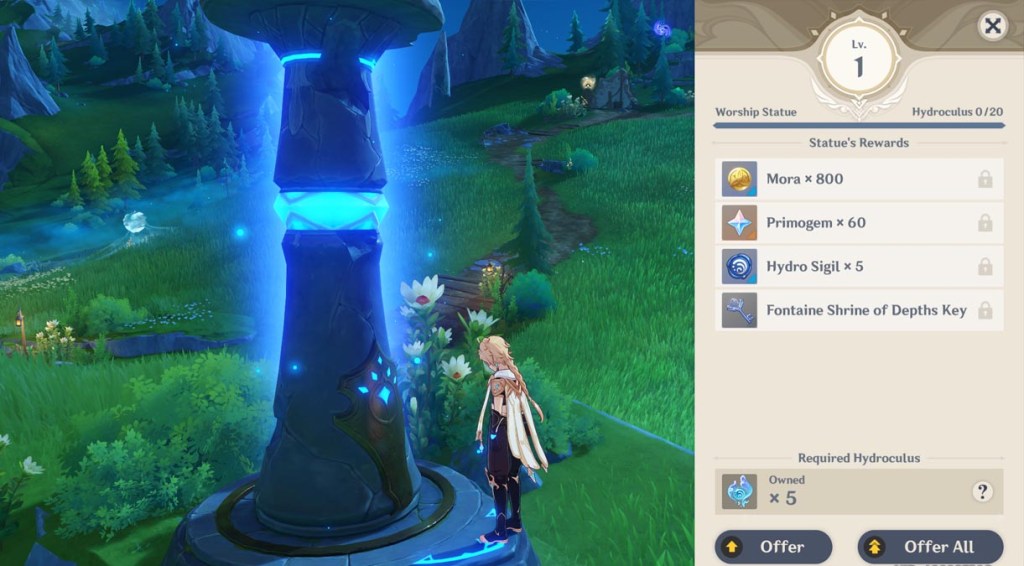All Fontaine Statue of the Seven Rewards in Genshin Impact - Prima Games