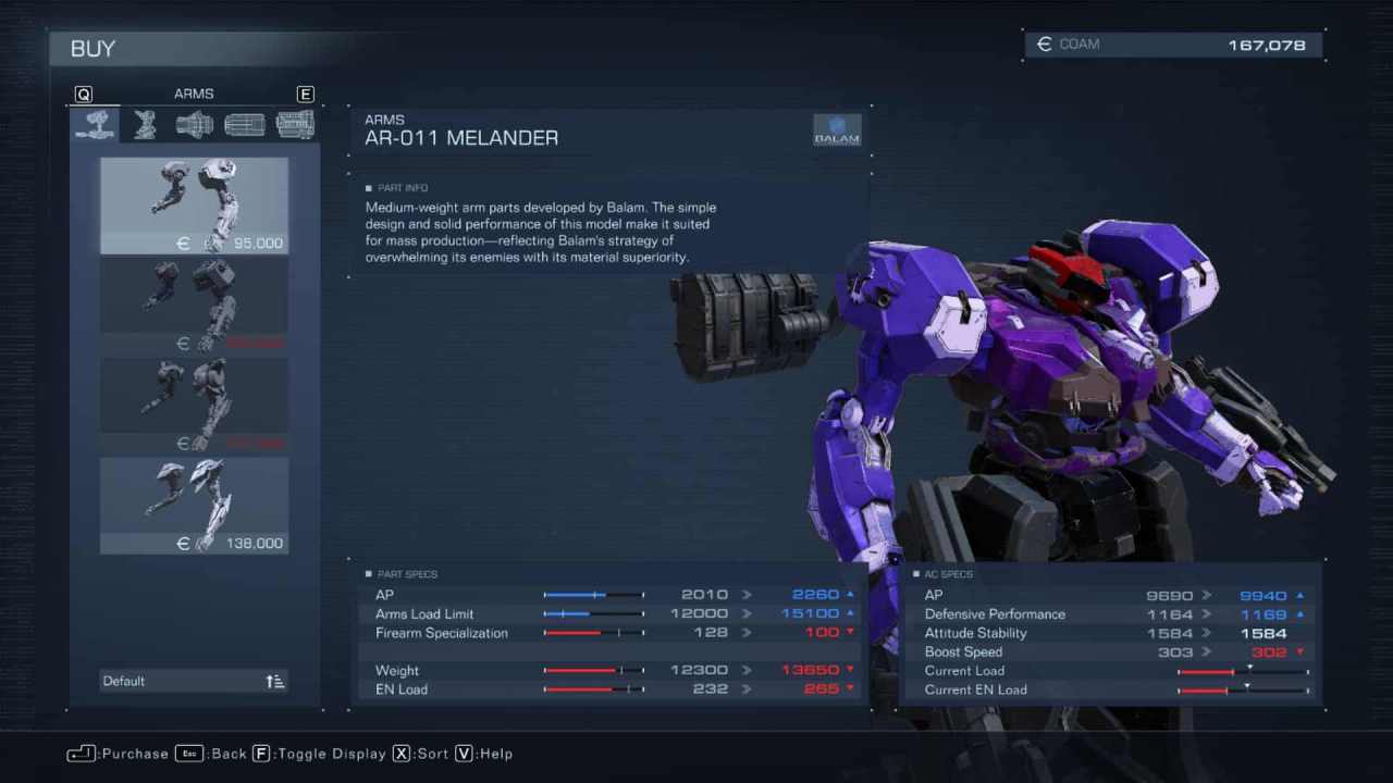 All Mech Parts in Armored Core 6 (AC6) Listed - Prima Games