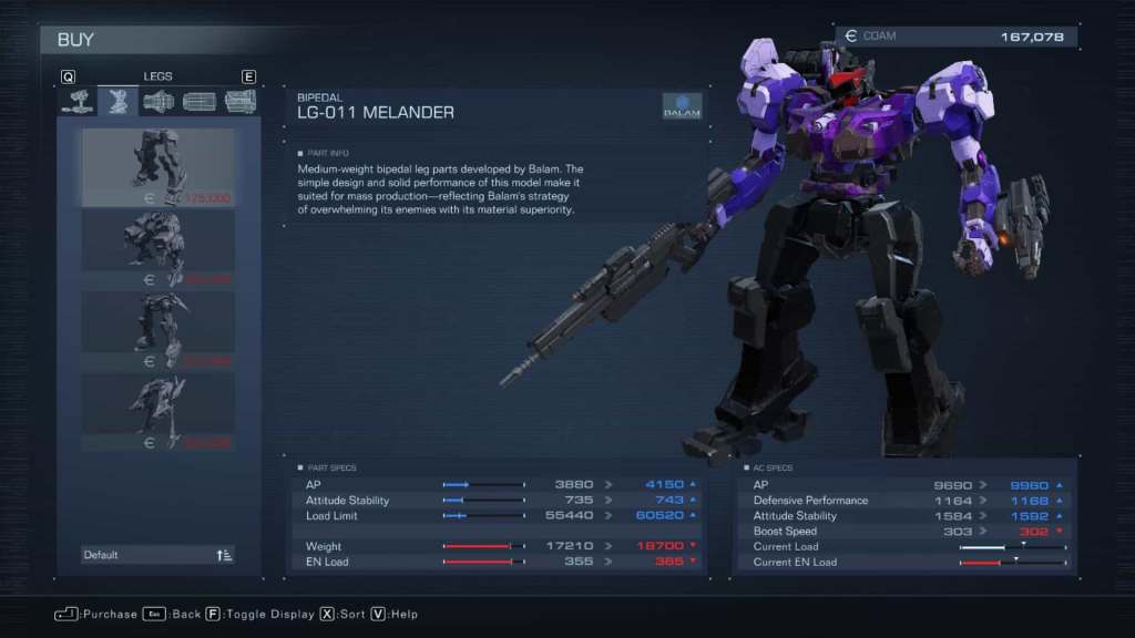 All Mech Parts in Armored Core 6 (AC6) Listed - Prima Games