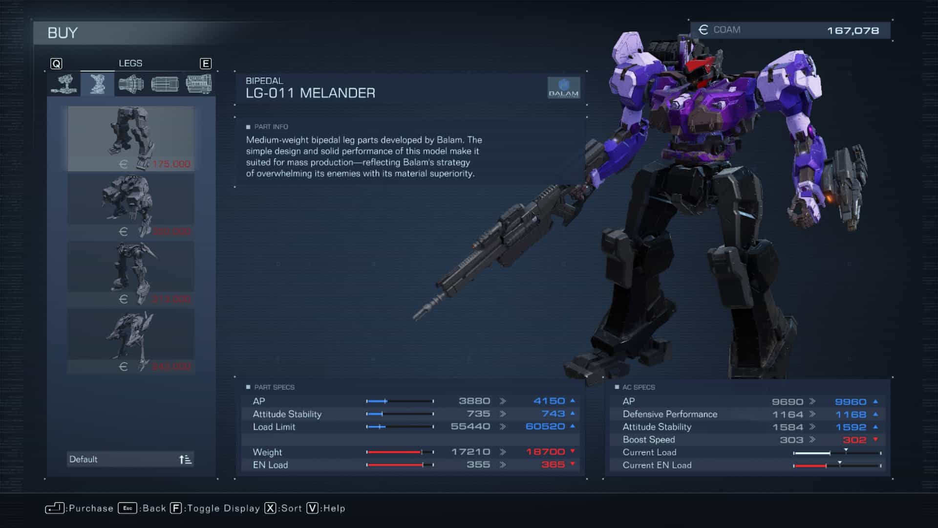 All Mech Parts in Armored Core 6 (AC6) Listed - Prima Games