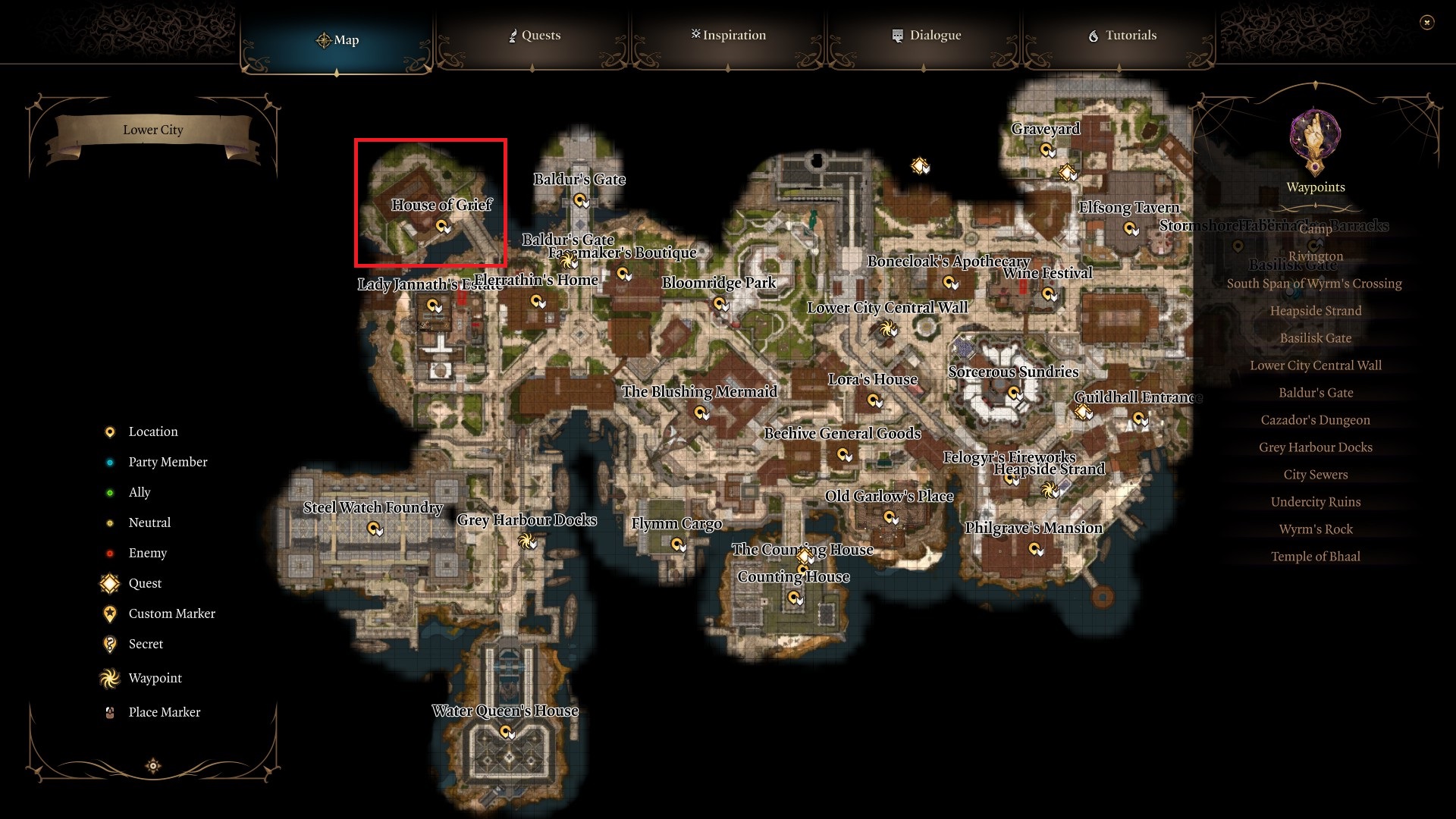 Baldur's Gate 3: Where is the House of Grief (BG3) - Prima Games