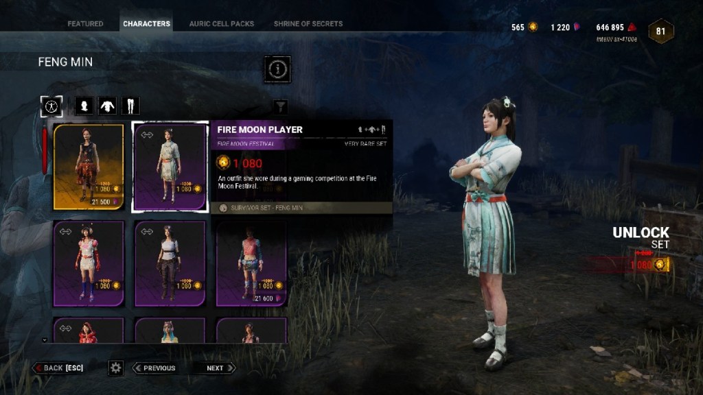 Dead by Daylight: Fire Moon Festival Collection - All Cosmetics Listed ...