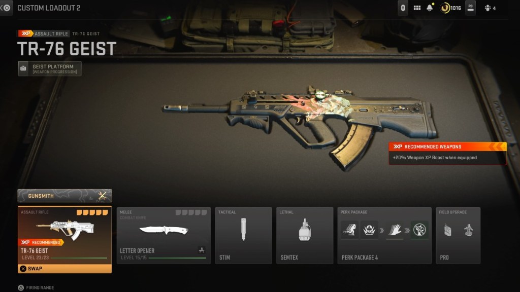 Best TR-76 Geist Loadout in Modern Warfare 2 - Prima Games