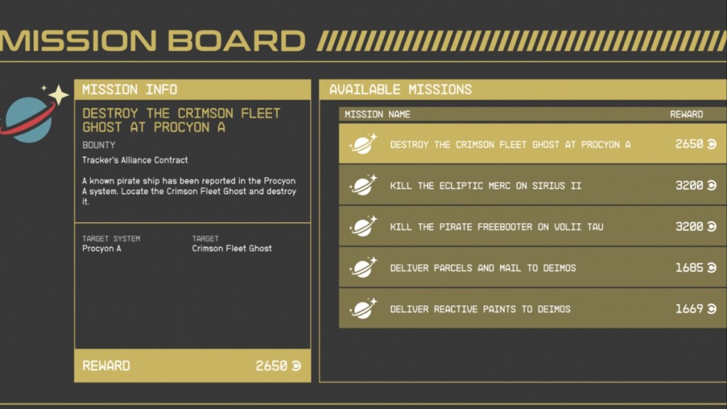 All Mission Board Quest Types and Rewards in Starfield - Prima Games