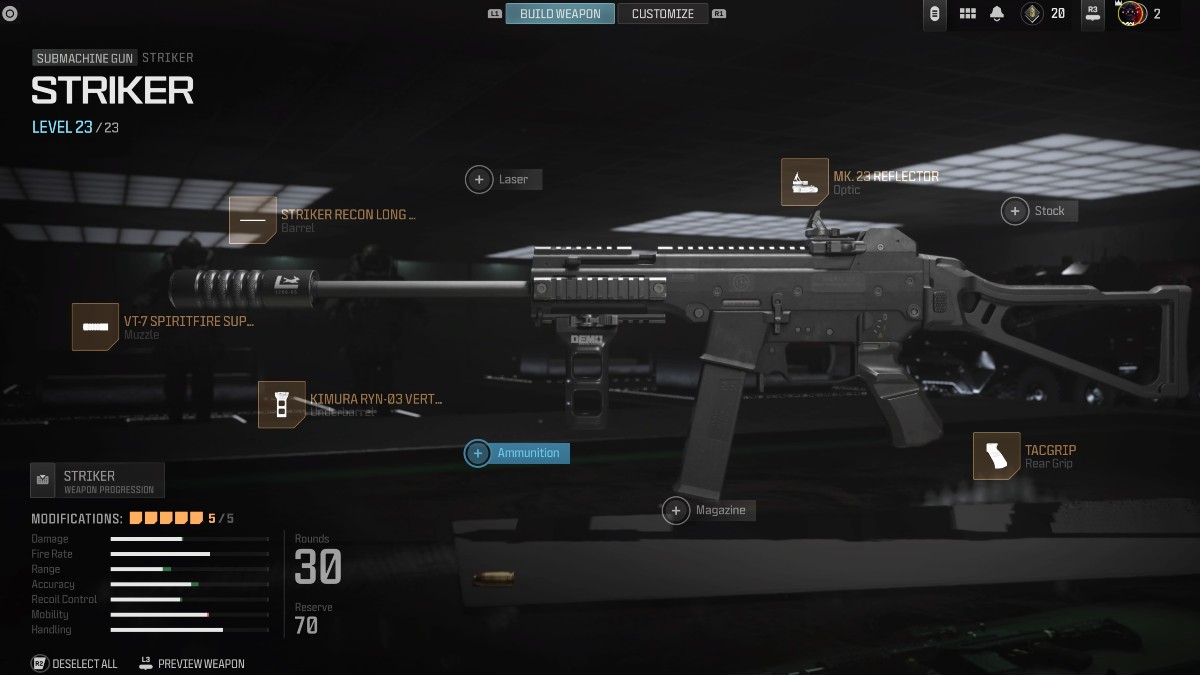 Best Striker Loadout in Modern Warfare 3 - Prima Games