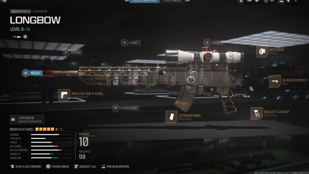 Here is my Longbow build (Screenshot by Prima Games).