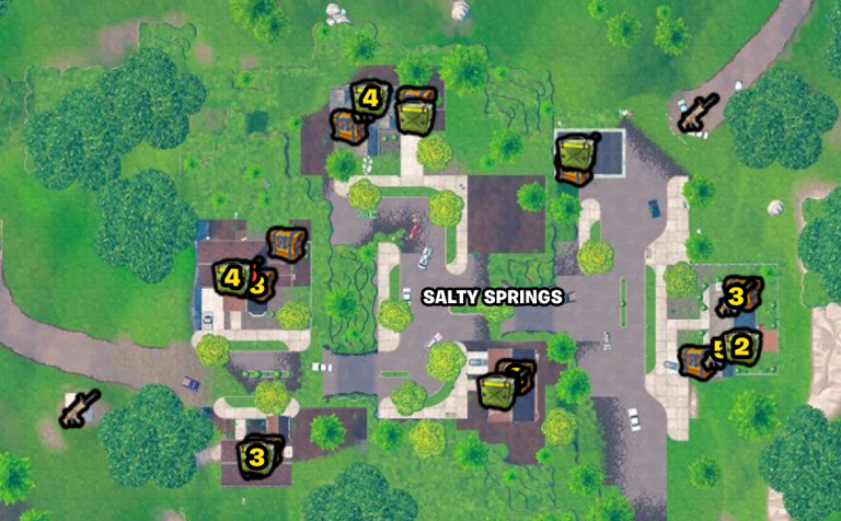 Salty Springs Fortnite Location Guide - All Loot Locations - Prima Games