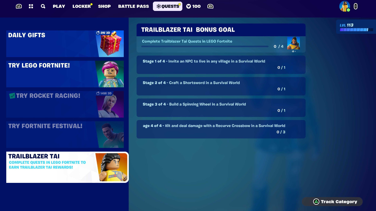 All LEGO Fortnite Mini Pass Quests and Rewards - Prima Games
