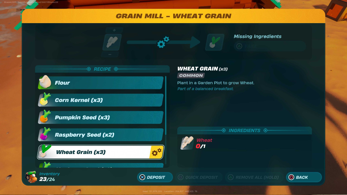 How to Make Flour and Wheat in LEGO Fortnite - Prima Games