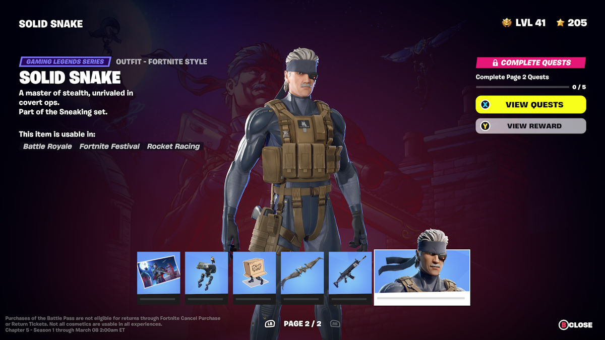 How to Get Solid Snake Skin in Fortnite - Prima Games