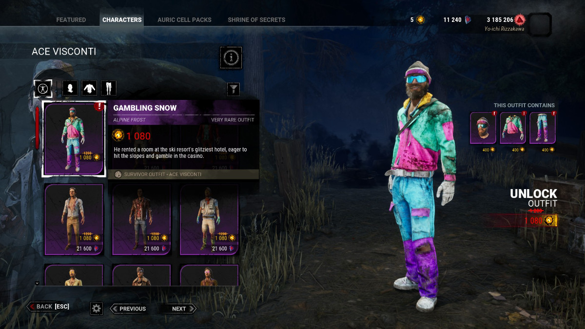 Dead by Daylight - All Alpine Frost & Days Gone Collection Cosmetics ...