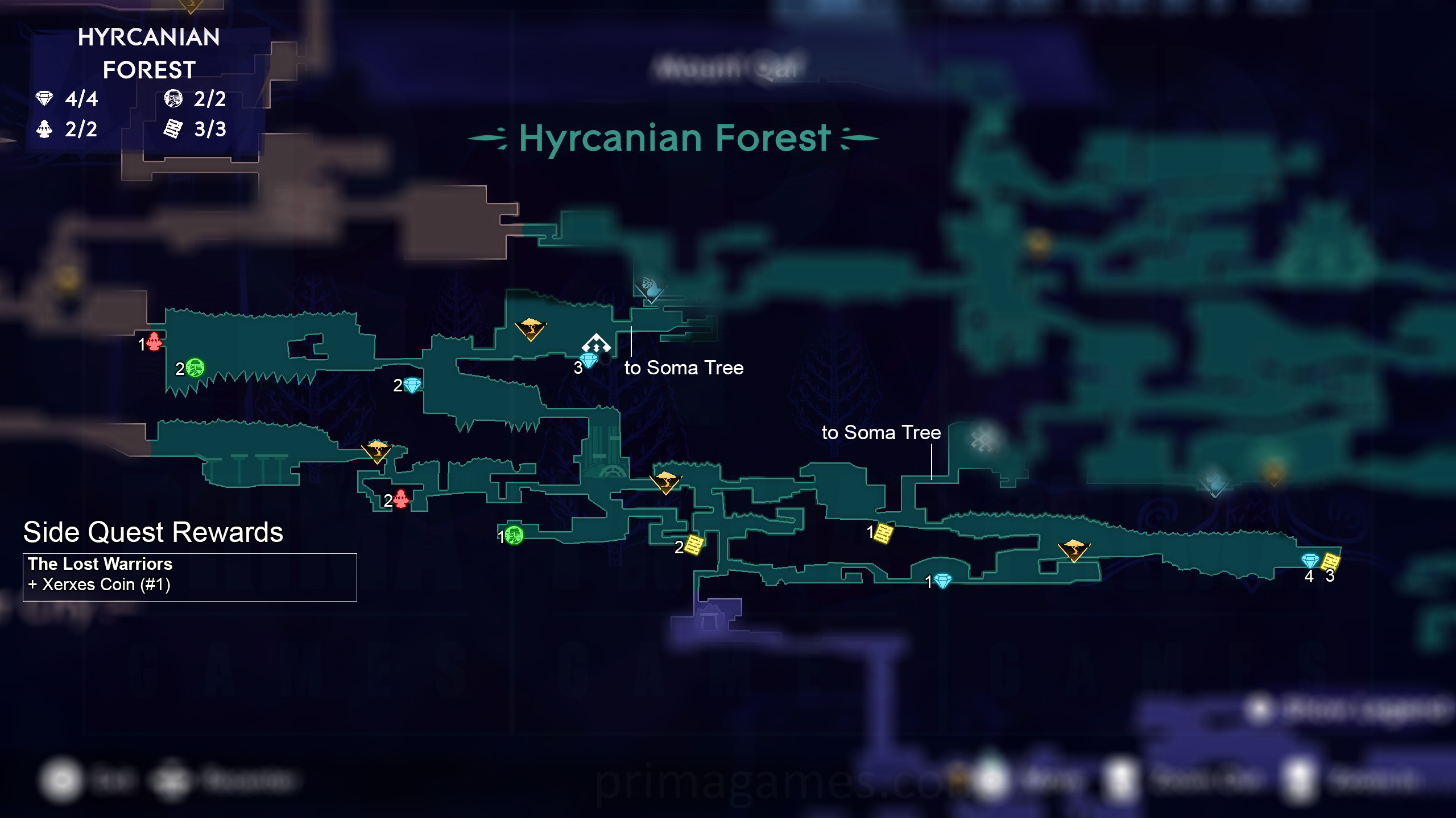 Prince of Persia: The Lost Crown All Hyrcanian Forest Items - Prima Games