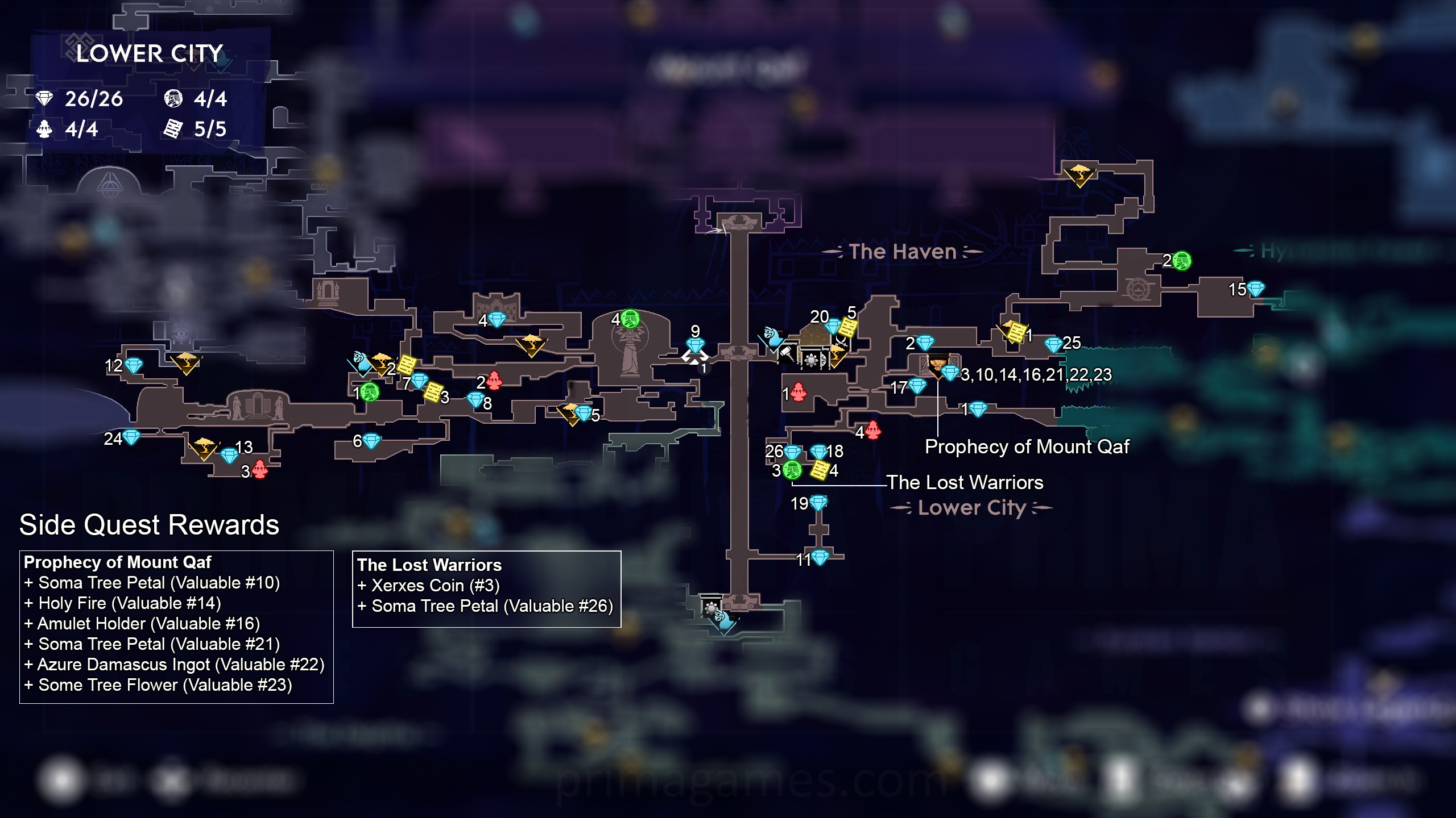Prince of Persia: The Lost Crown All Lower City Items - Prima Games