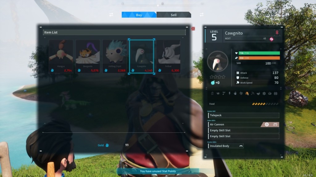 That said, Cawgnito is a nocturnal Pal, and can only be caught in the ...