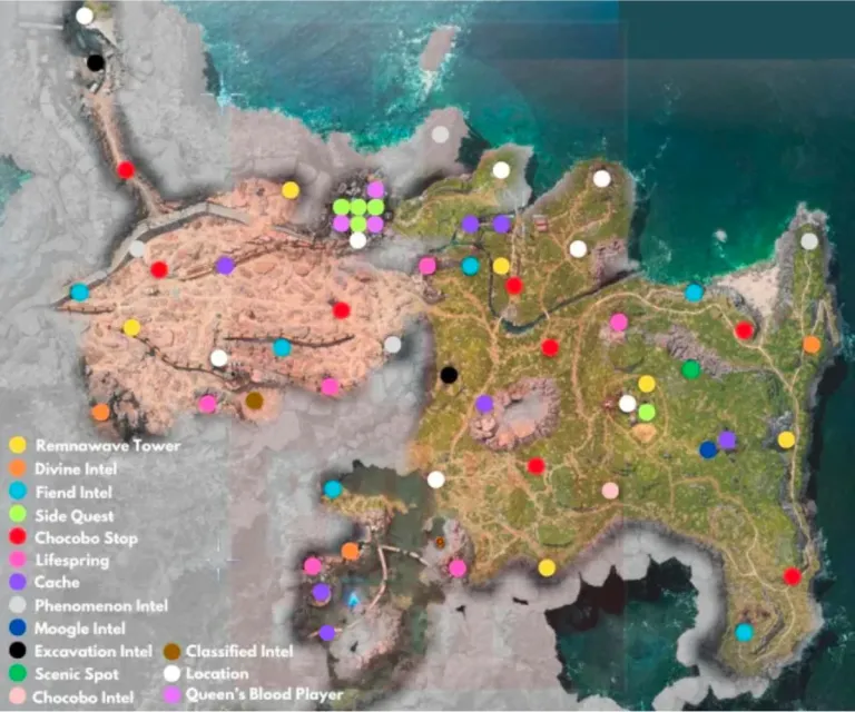 Full Grasslands Map in Final Fantasy 7 Rebirth: All Locations, Intel ...