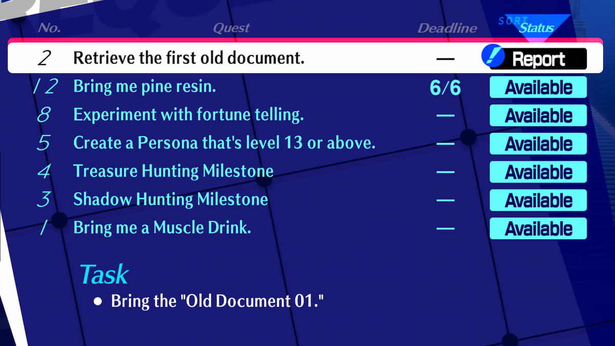How to Retrieve Old Document 01 in Persona 3 Reload (P3R) - Prima Games