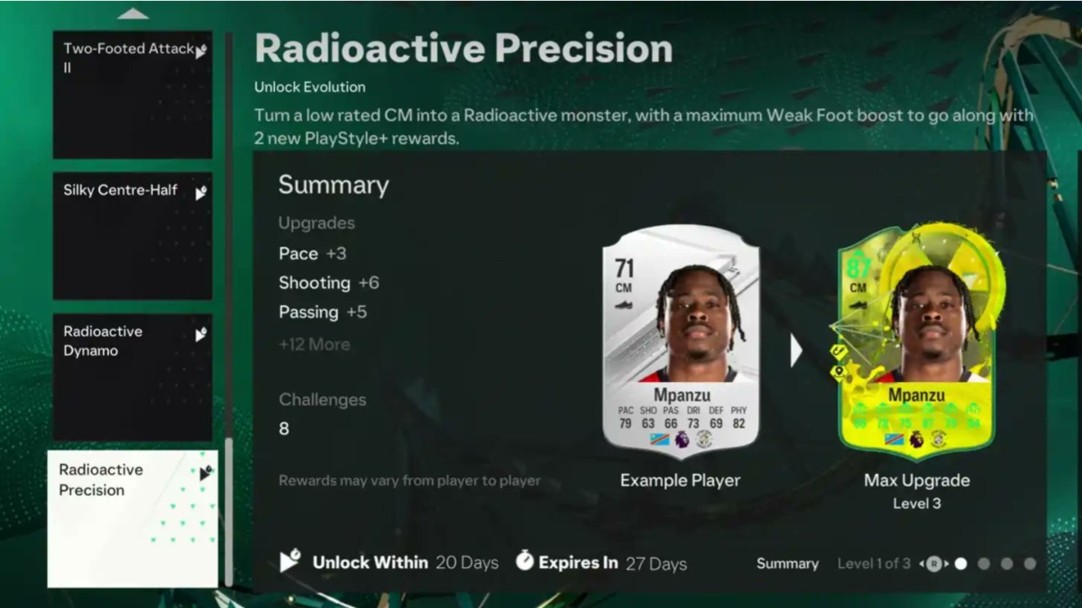 EA FC 24 Radioactive Precision Evolution Requirements, Upgrades, Best ...