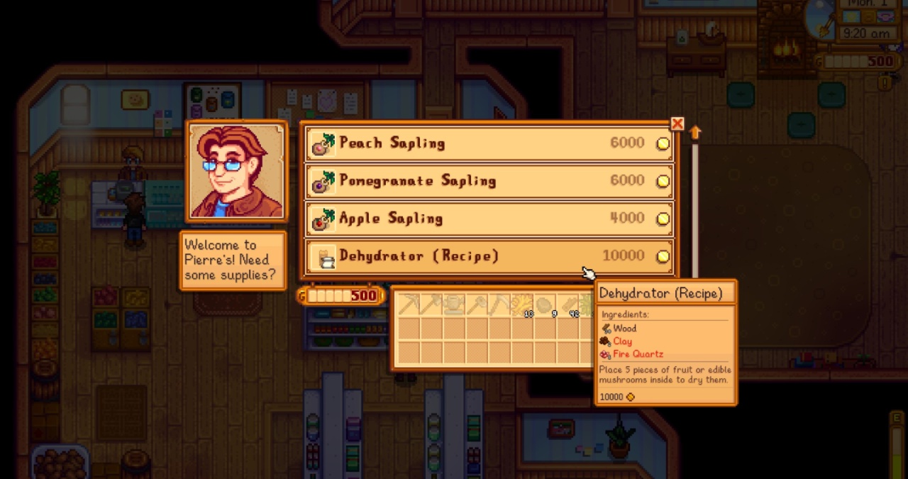 How to Craft a Dehydrator in Stardew Valley (1.6 Update) - Prima Games