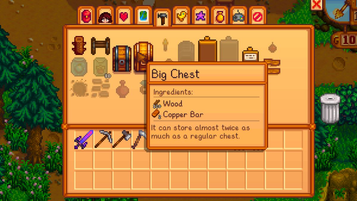 How to Craft a Big Chest in Stardew Valley (1.6 Update) - Prima Games