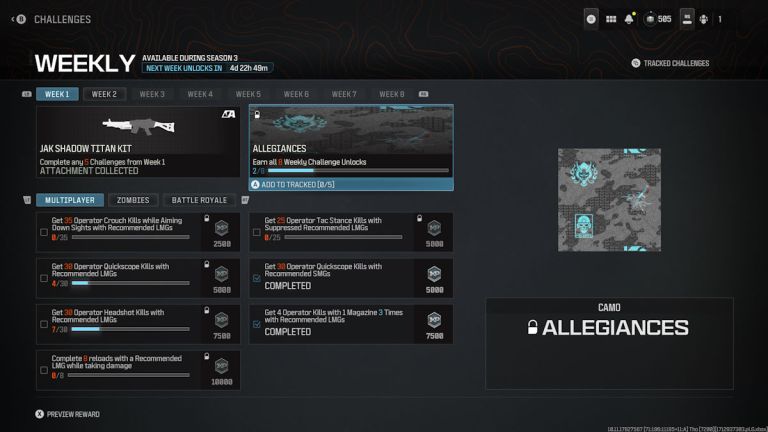 How to Get the Allegiances Camo in MW3 and Warzone - Prima Games