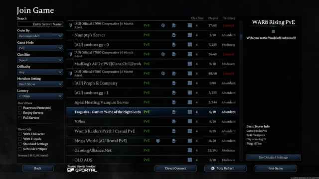 Best Server Settings in V Rising - Prima Games