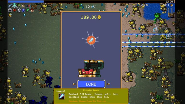 How to Unlock and Evolve C-U-Laser in Vampire Survivors - Prima Games