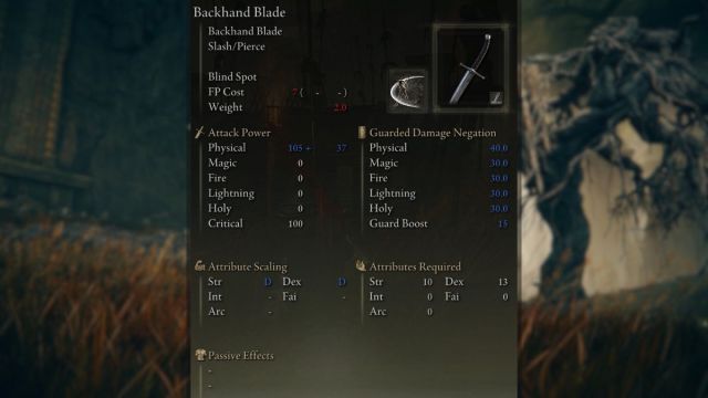 How to Get the Backhand Blade in Elden Ring Shadow of the Erdtree DLC