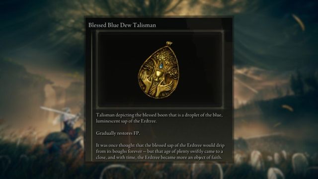 How to Get the Blessed Blue Dew Talisman in Elden Ring Shadow of the ...