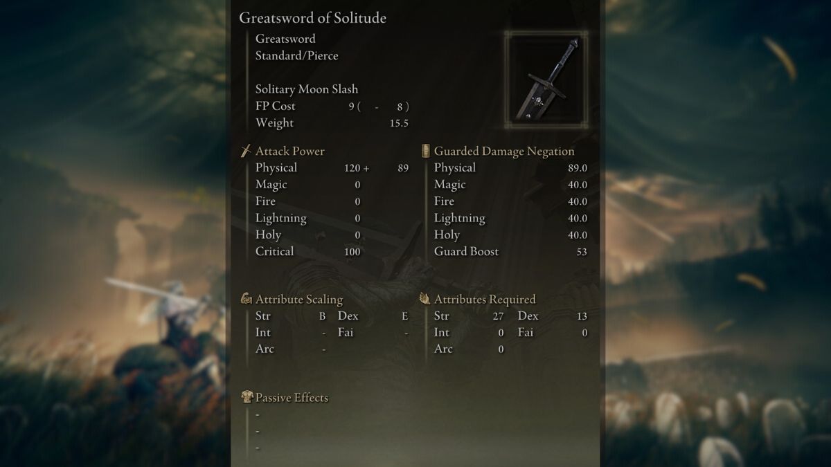 How to Get the Greatsword of Solitude in Elden Ring: Shadow of the ...