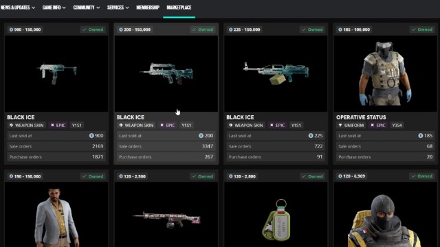 How to Buy And Sell Items in the Rainbow Six Siege Marketplace