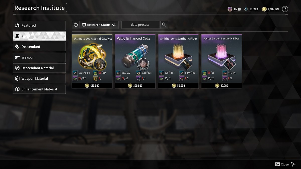 How to Get Data Processing Neural Circuits in The First Descendant