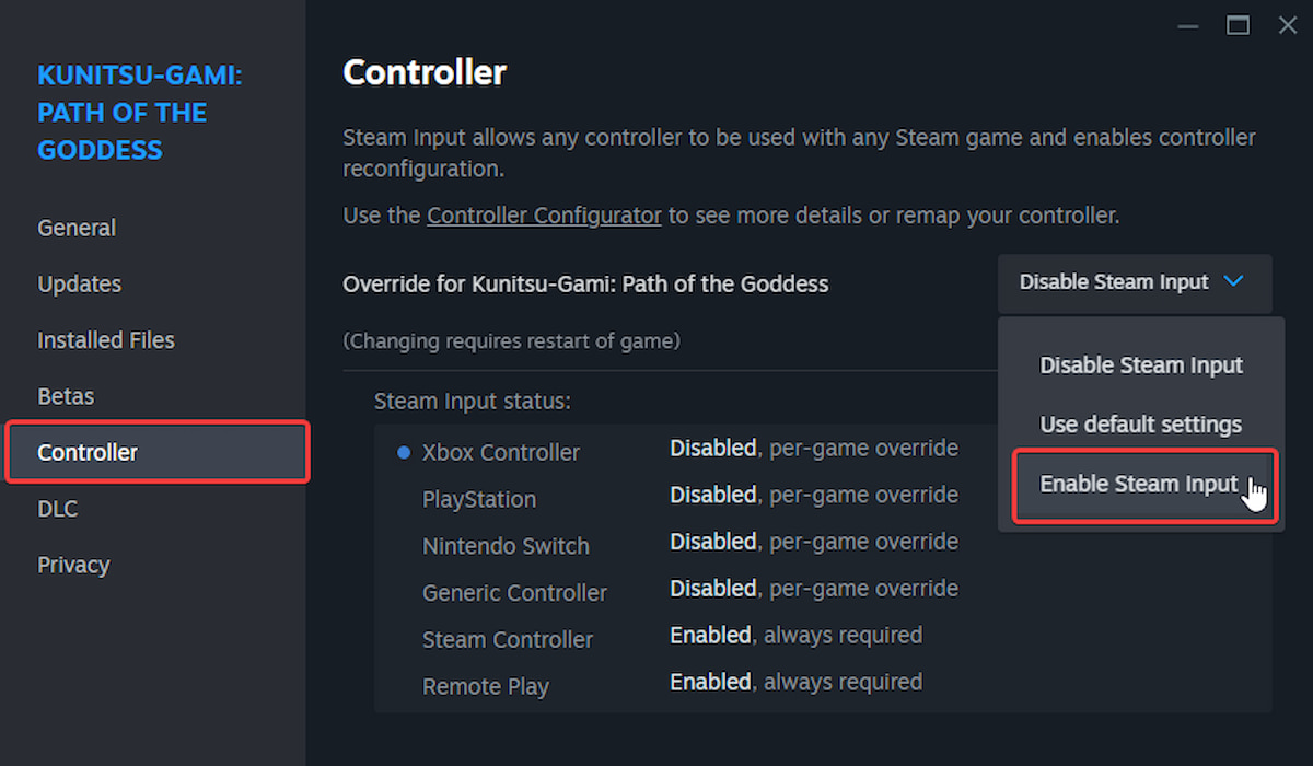 How to Fix the Kunitsu-Gami: Path of the Goddess Controller Issues