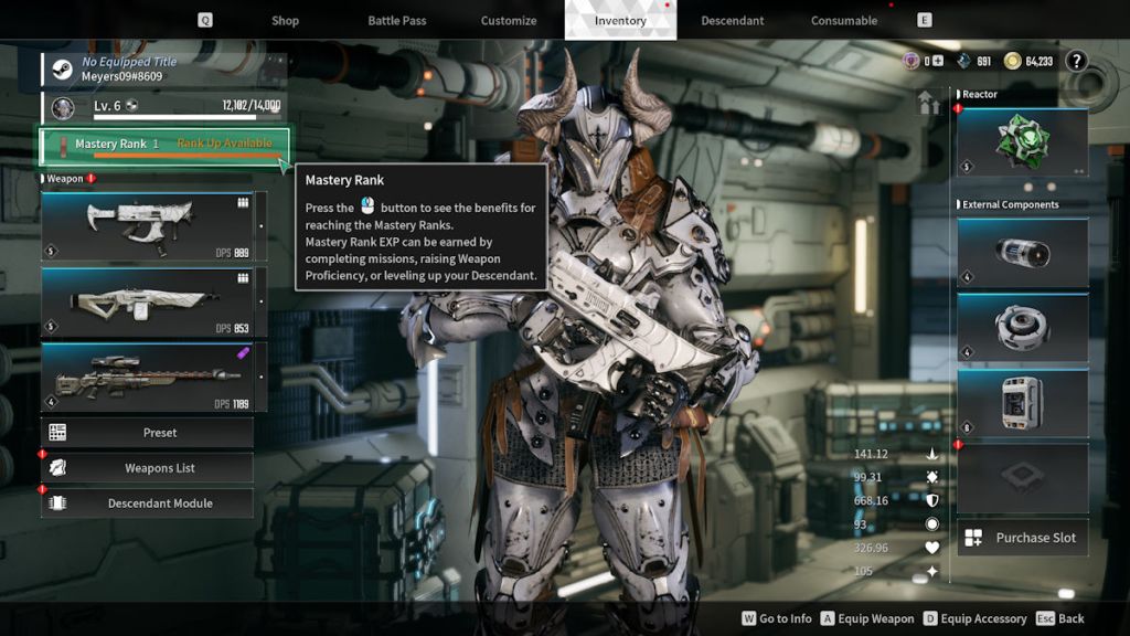 How to Upgrade Mastery Rank in The First Descendant - Prima Games