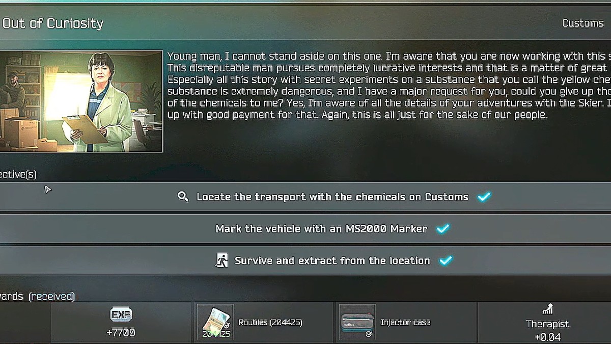 How to Finish Out of Curiosity in Escape from Tarkov - Prima Games