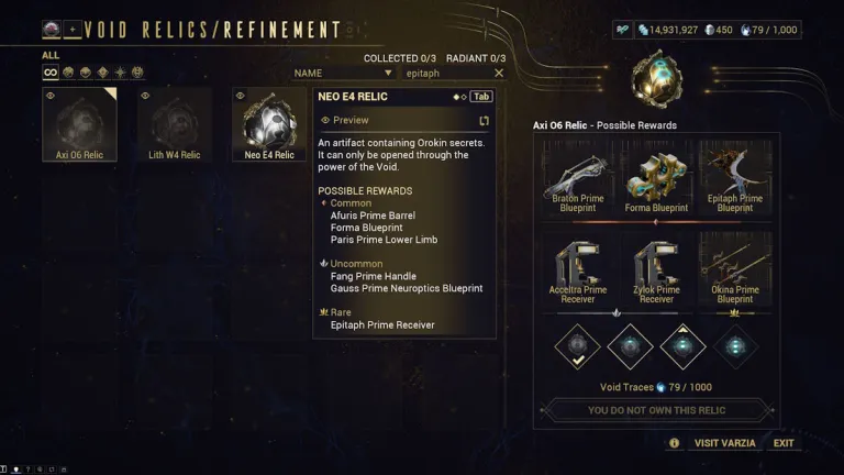 How to Get Epitaph Prime in Warframe - Prima Games