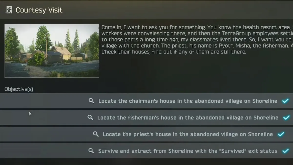 How to Complete Courtesy Visit in Escape from Tarkov - Prima Games