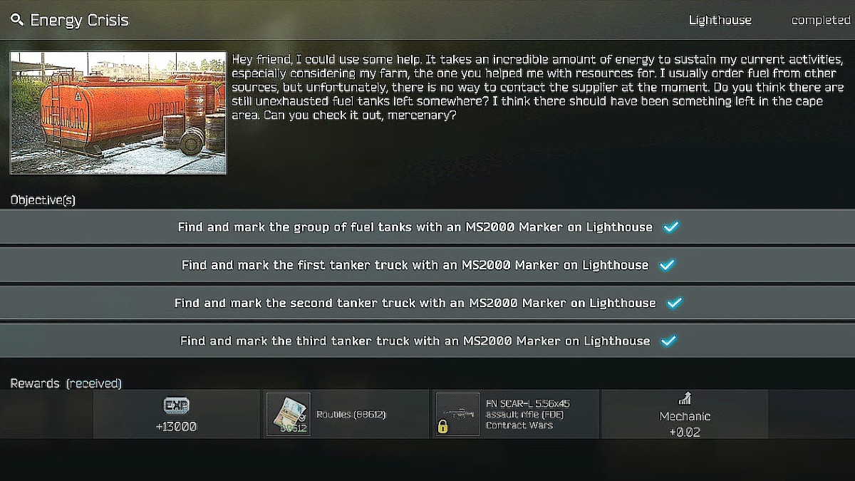 How to Finish Energy Crisis in Escape from Tarkov - Prima Games