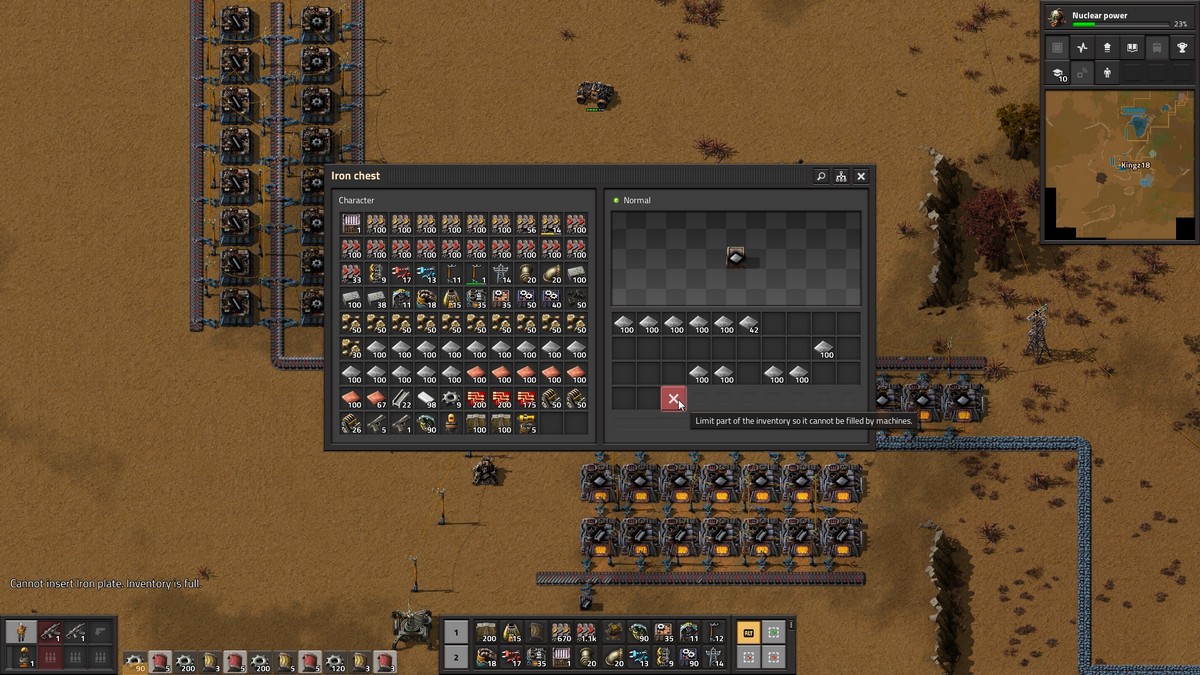 How to Take and Deposit Stacks of Items in Factorio 2.0 - Prima Games