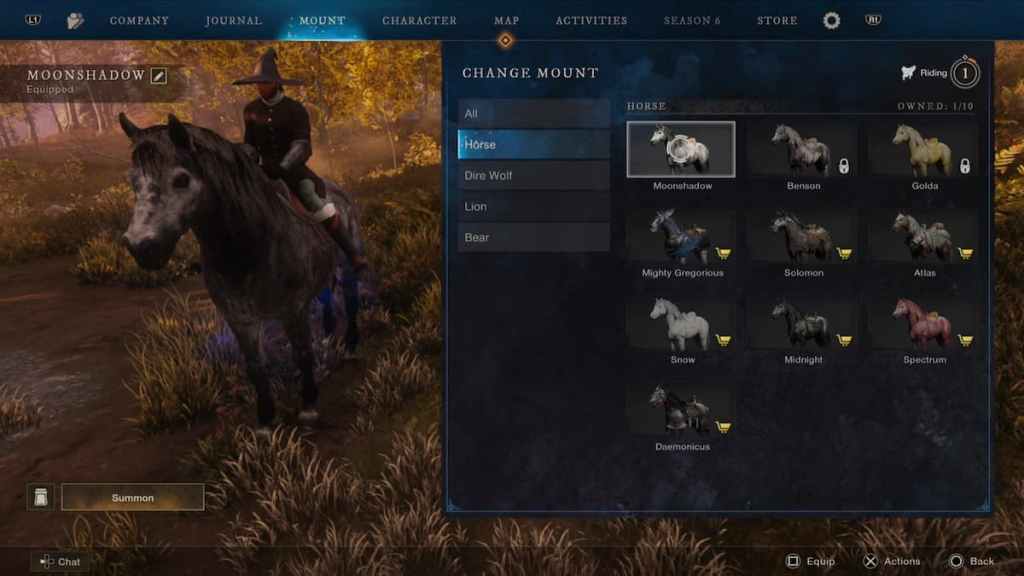 New World: Aeternum - Mount Unlock and Leveling Guide - Prima Games