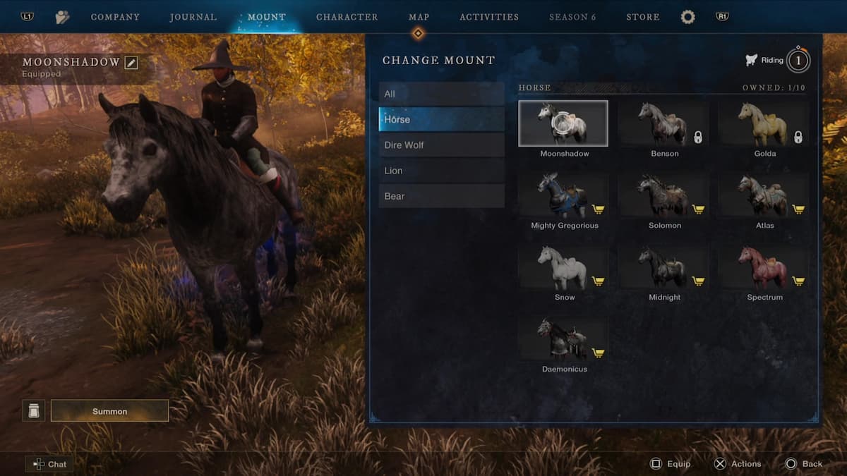New World: Aeternum - Mount Unlock and Leveling Guide - Prima Games