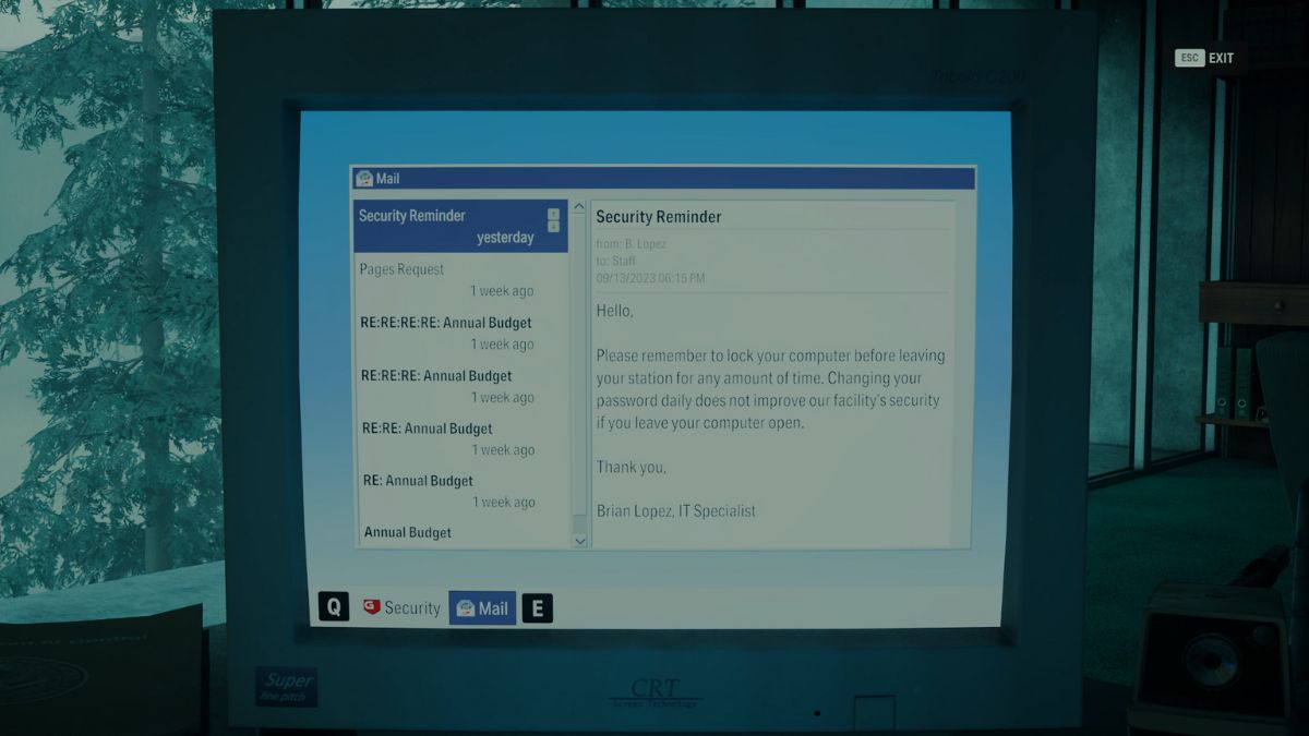 Alan Wake 2 The Lake House Computer Password