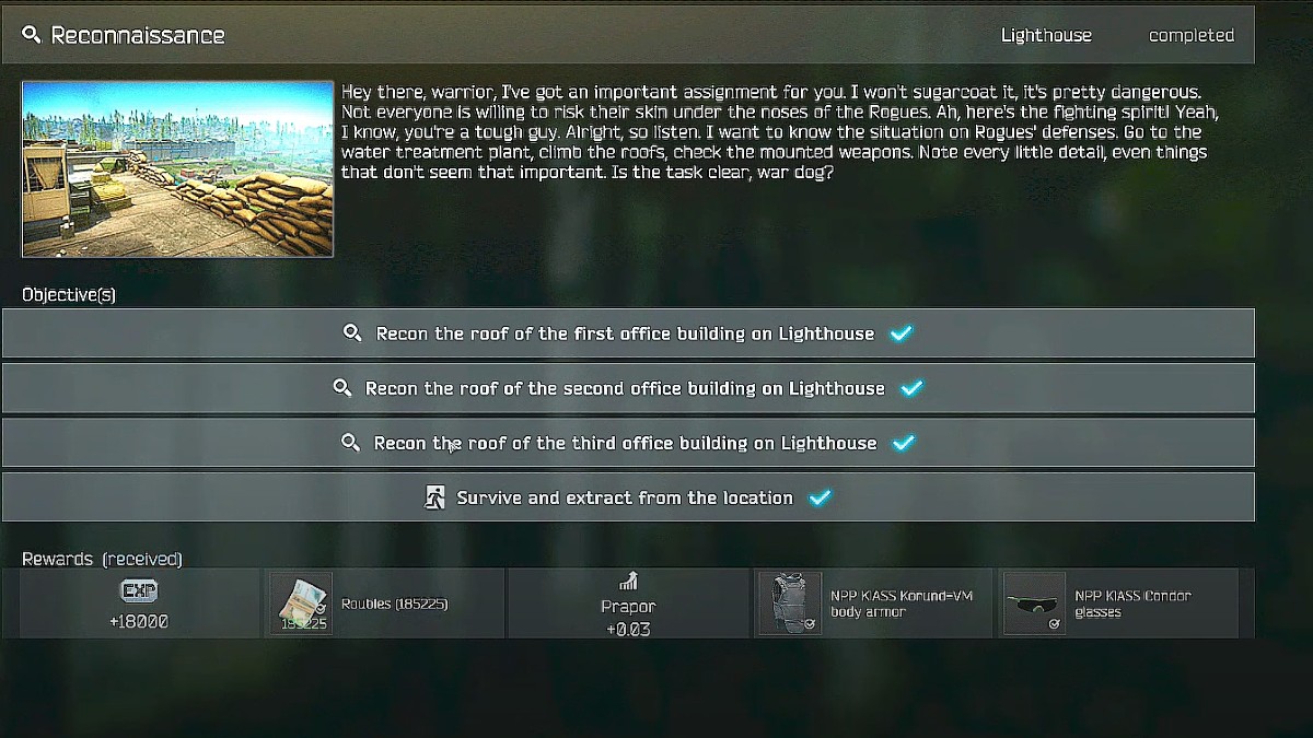 How to Finish Reconnaissance in Escape from Tarkov - Prima Games