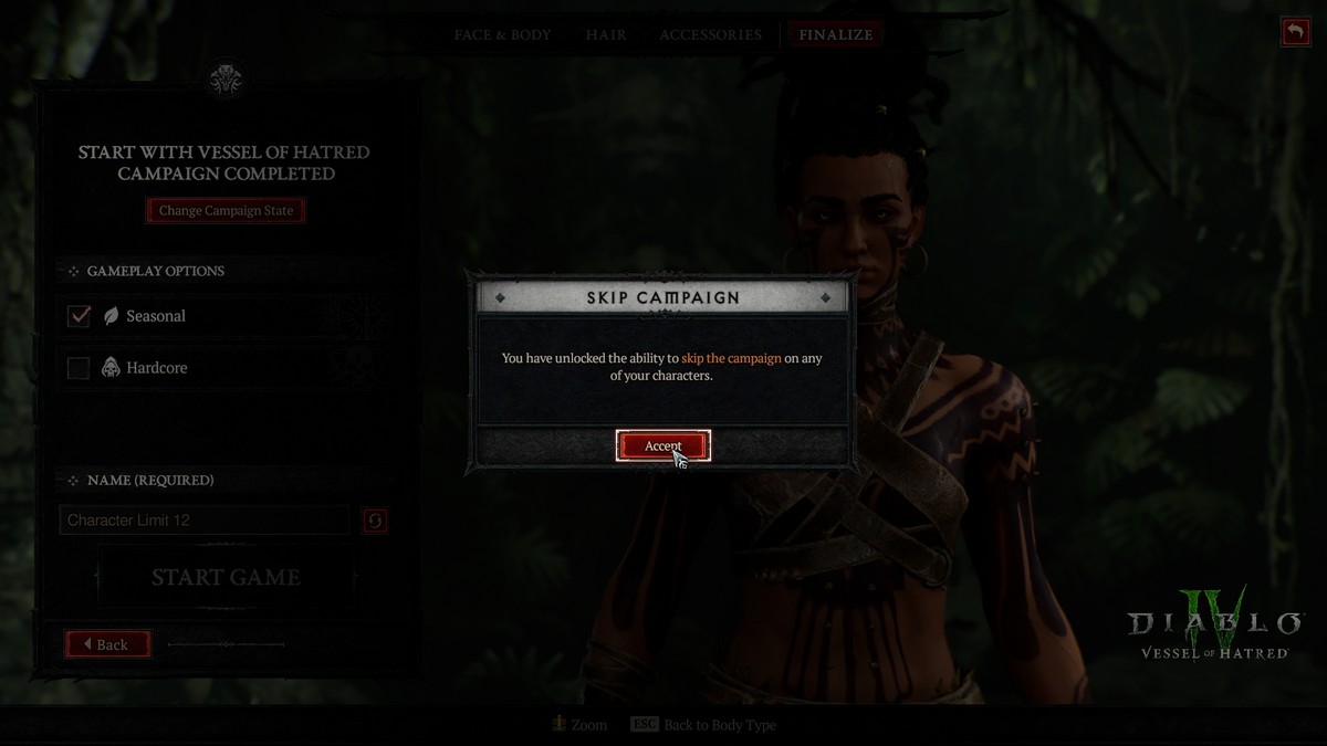 How to Skip to the Vessel of Hatred Campaign in Diablo 4 - Prima Games