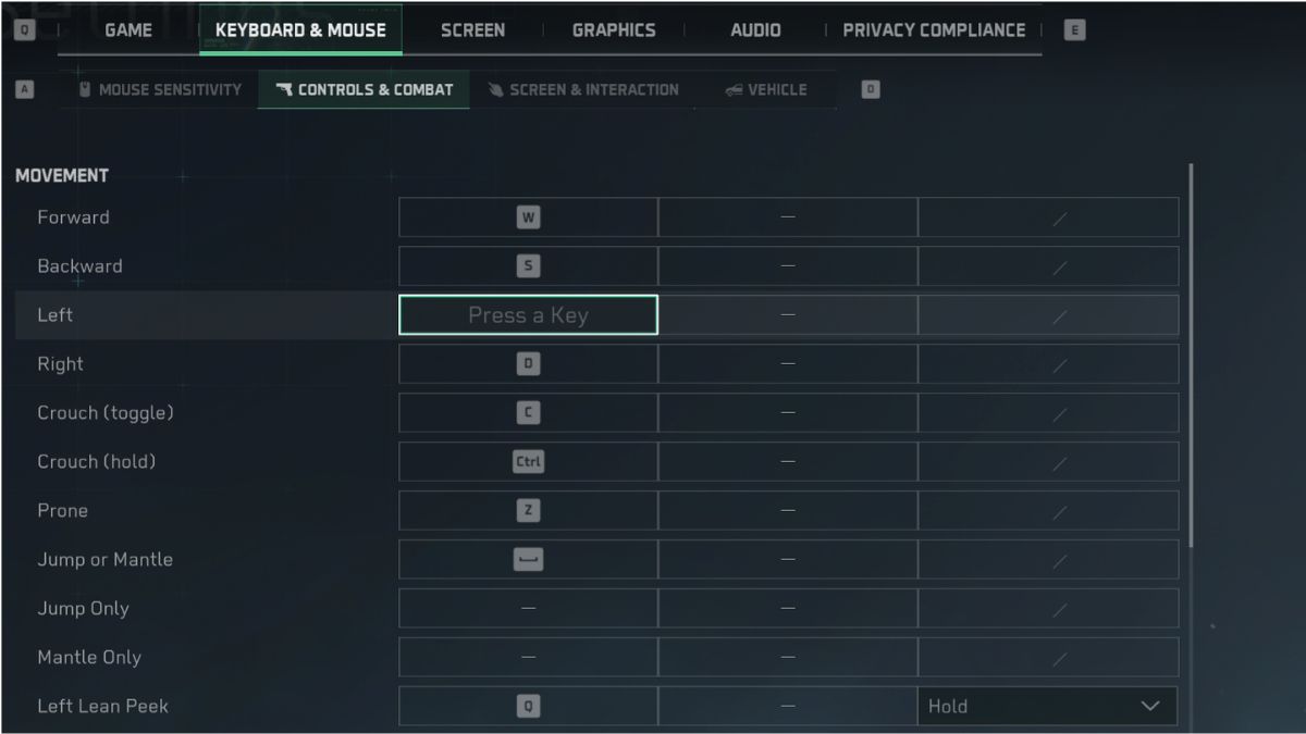 Delta Force Complete Controls for PC