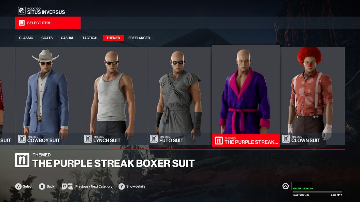 How To Unlock the Purple Streak Boxer Suit in Hitman World of Assassination