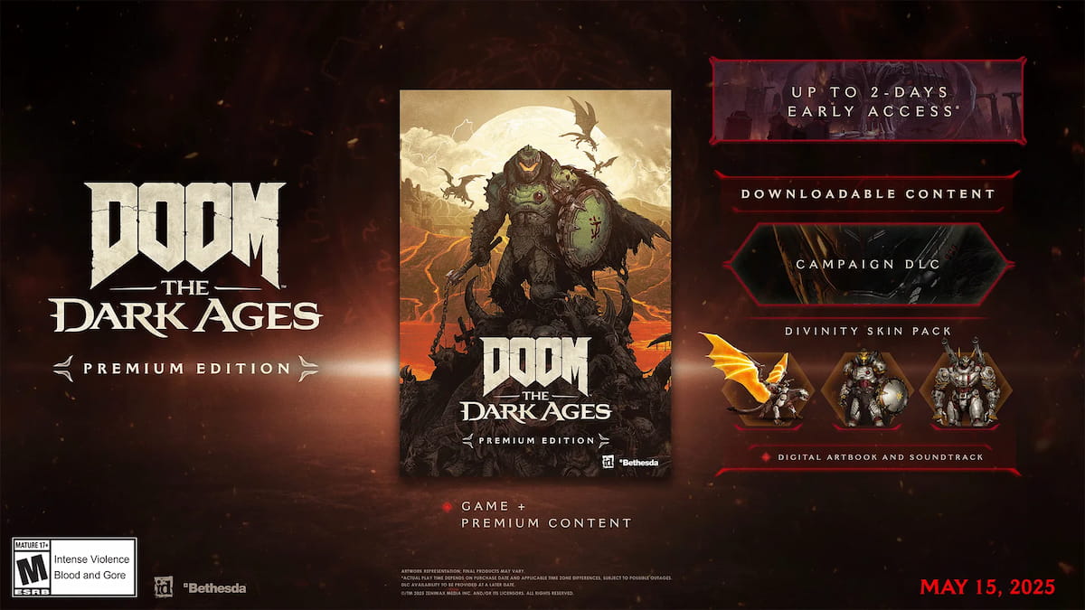 DOOM The Dark Ages Pre-Order Bonus and Premium Edition Detailed