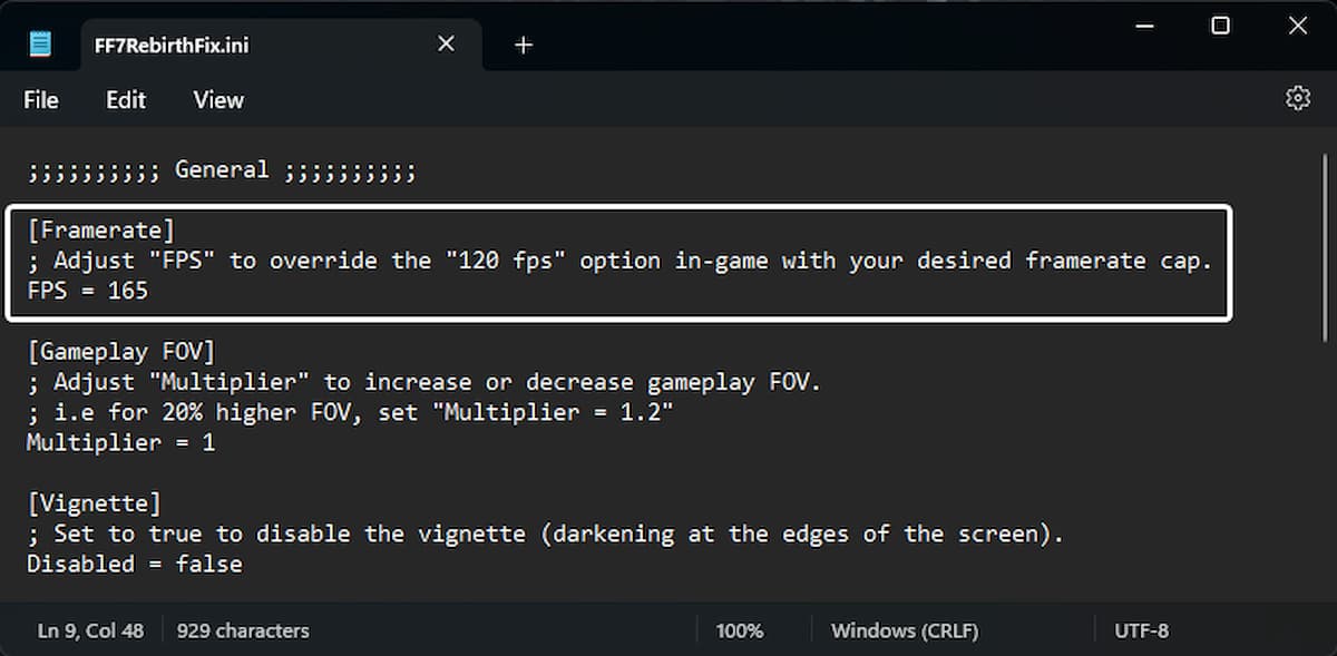 Comment débloquer le framerate de Final Fantasy 7 Rebirth sur PC