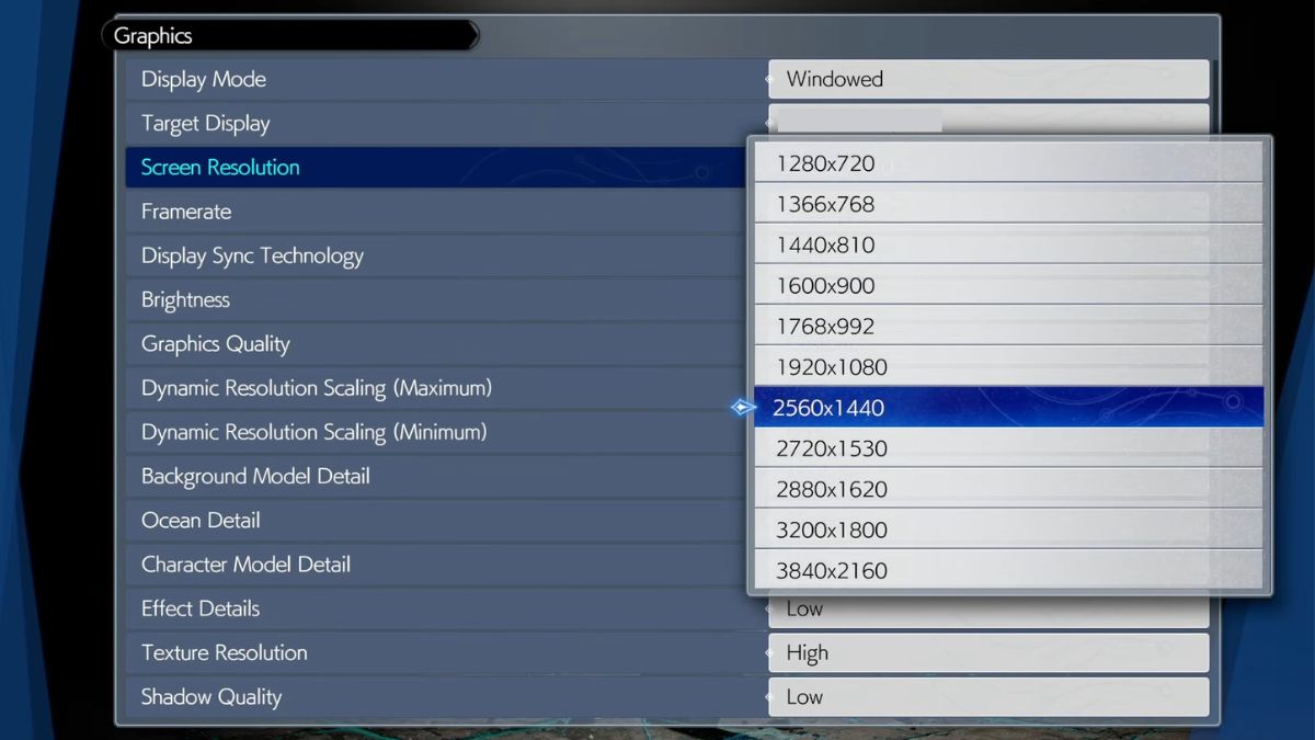 How To Change the Resolution in Final Fantasy 7 Rebirth PC