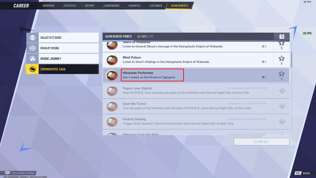 Marvel Rivals: How to get Histrionic Perfection Achievement - Prima Games