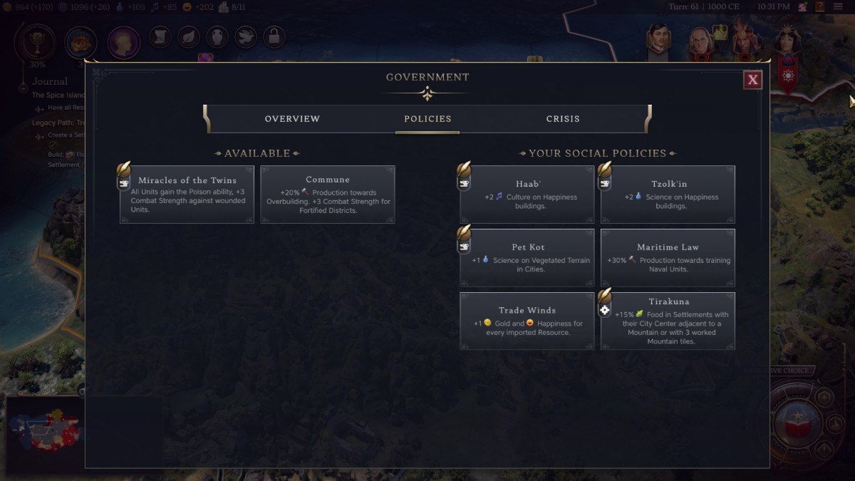 How to Change Social Policies in Civilization 7 - Prima Games